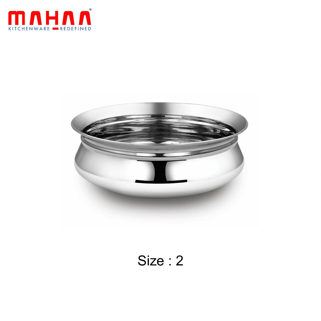 Buy Stainless Steel Babycon Biryani Handi Set – 6 Pcs | Mahaa Cookware ...
